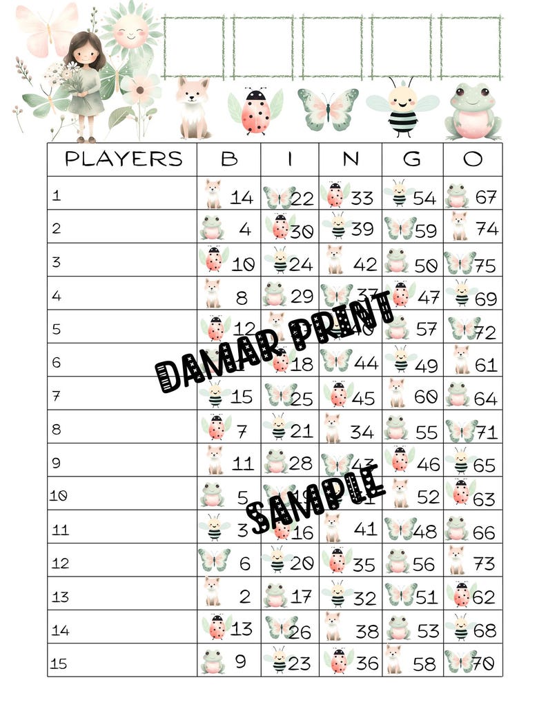Summer Bingo Boards Printable-bingo Boards 1-15 Lines -summer Bingo ...