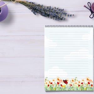Summer Flowers Stationery Set-flower Writing Paper Unlined Lined A4/A5 ...