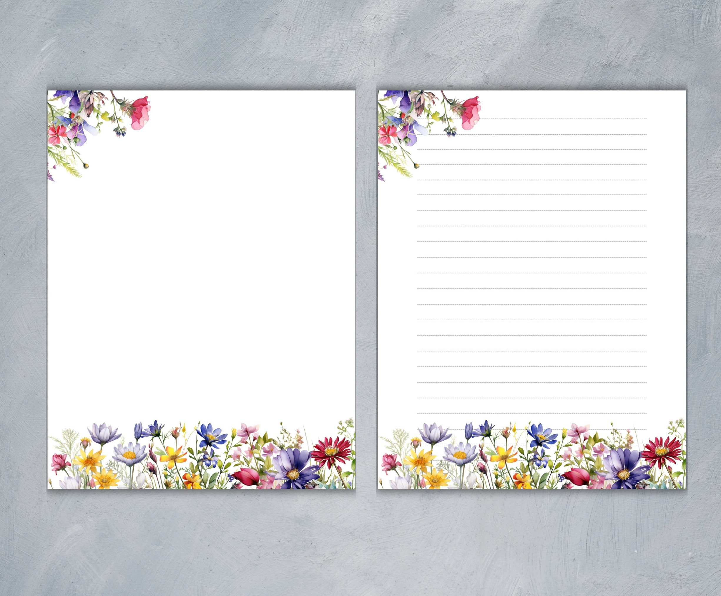 Printable Writing Paper,letter Writing Bundle,digital Download ...