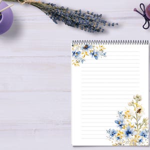 Flower Printable Stationery,watercolor Floral Stationary,digital ...