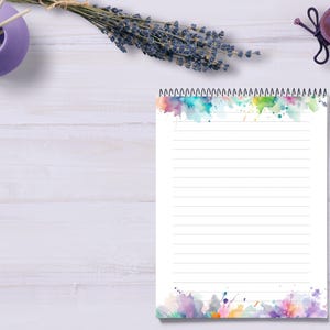 Watercolor Printable Stationery Set-watercolor Printable Writing Paper ...