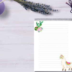 Llama Printable Stationery,printable Writing Paper,letter Writing Paper ...