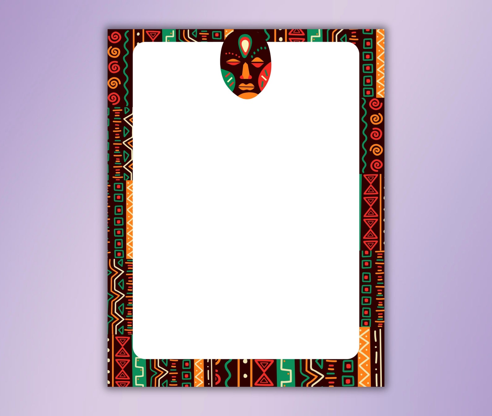 African Printable Stationery-african Style Writing Paper A4/A5/US ...