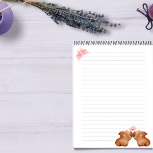 Capybara Printable Writing Paper Set A4/A5/US Letter Lined Unlined ...
