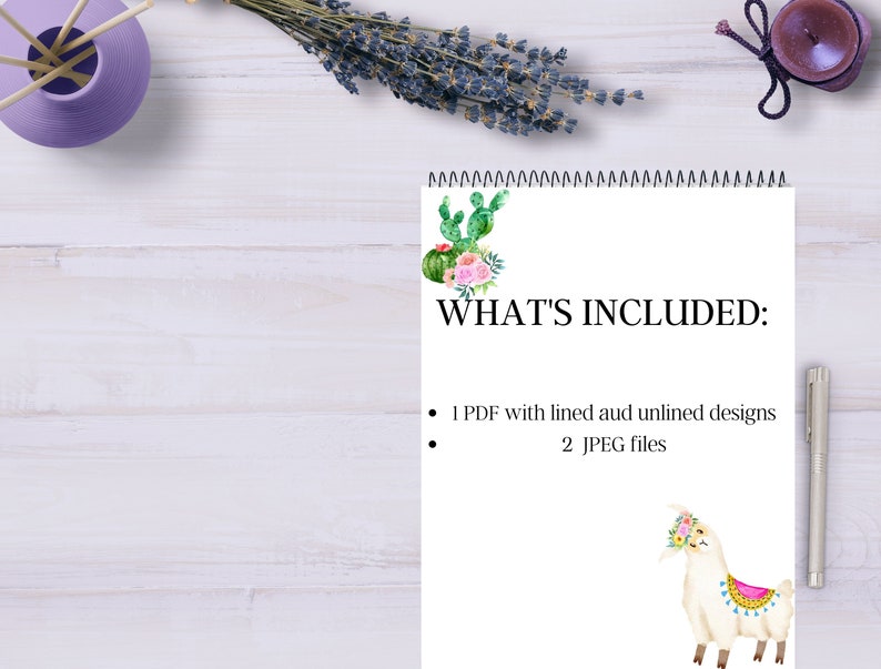 Llama Printable Stationery,printable Writing Paper,letter Writing Paper ...