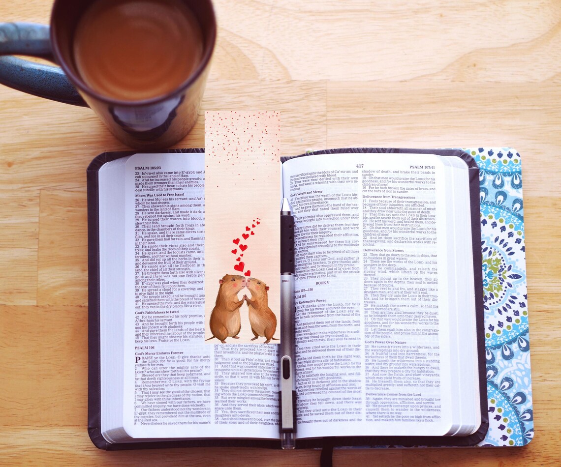 Capybara Printable Bookmark Bundle-animal Bookmark-cute Bookmarks-book ...