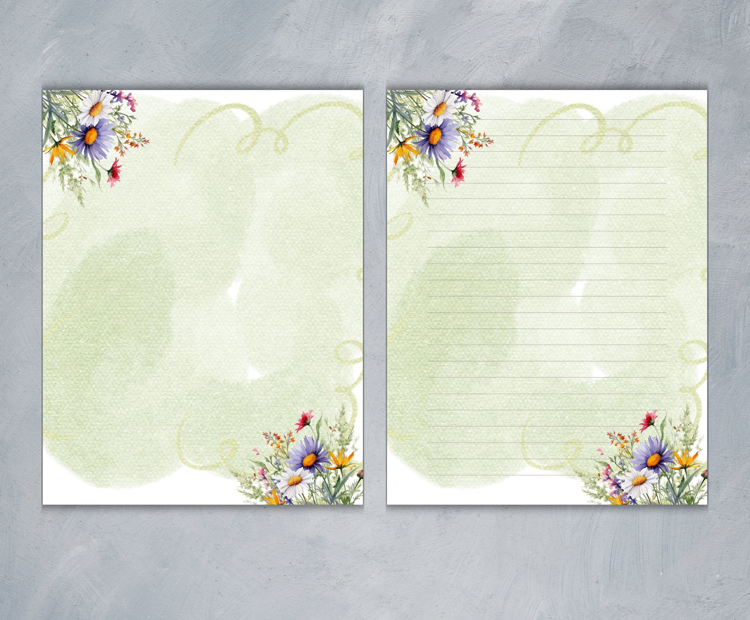 Printable Writing Paper,letter Writing Bundle,digital Download ...