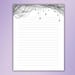 Spiderweb With Spider Printable Stationary-halloween Stationery-spider ...