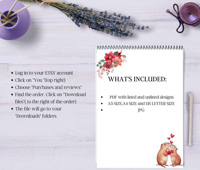 Capybara Lover Printable Stationery-adorable Capybara-animal Writing ...