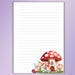 Fairies With Mushrooms Printable Stationery-fairytale Writing Paper Set ...