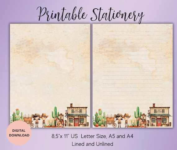 Western Themed Stationery Western Stationery | Cards & Stickers