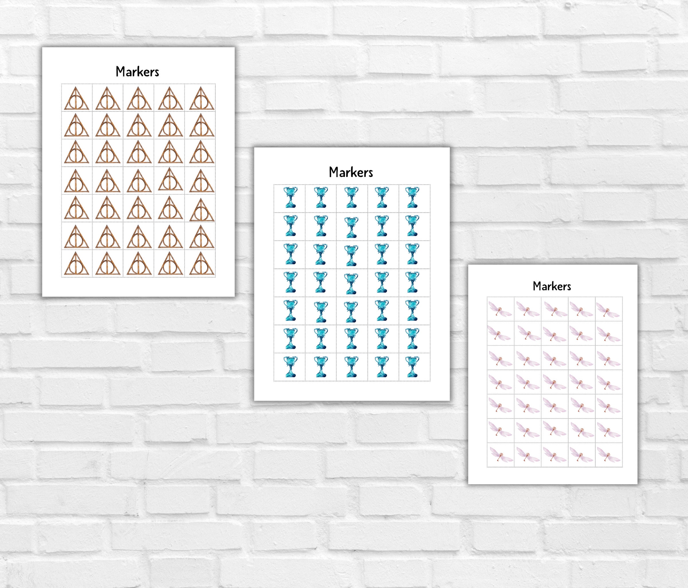 Wizard Bingo Printable 30 Unique Bingo Cards-birthday Activity for Kids ...