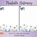 Sea Writing Set ,marine Printable Stationery,watercolor Writing Paper ...