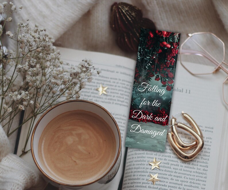 Dark Romance Reader Printable Bookmarks Set-romantic Bookmarks- Digital ...