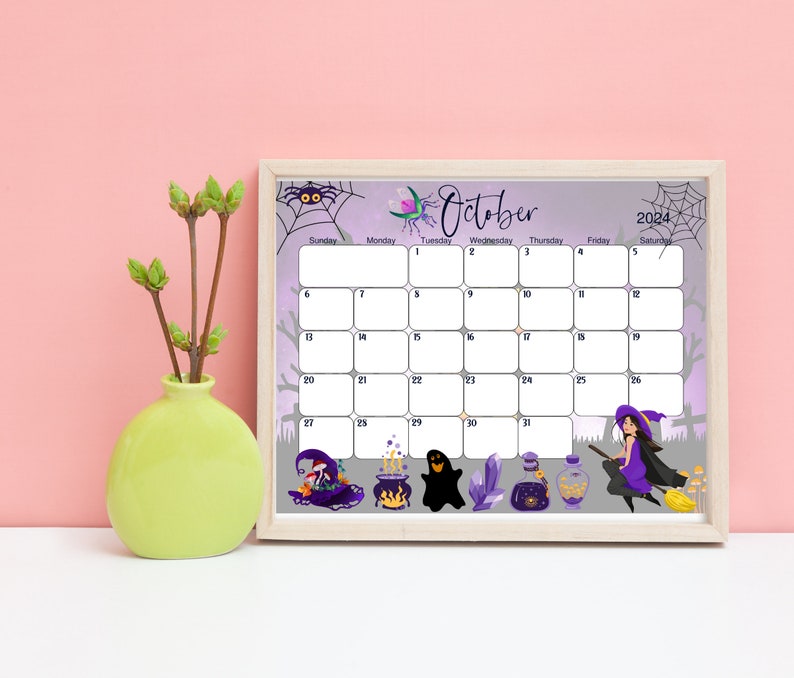 EDITABLE October 2024 Calendar-cute Spooky Witch Halloween 2024 Planner ... EDITABLE October 2024 Calendar-cute Spooky Witch Halloween 2024 Planner ...