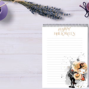 Happy Halloween Printable Stationery, Digital Letter,autumn Printable ...