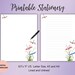 Dragonfly Printable Stationery Cute Notepaper-floral Printable ...