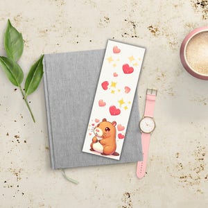 Capybara Printable Bookmark Bundle-animal Bookmark-cute Bookmarks-book ...