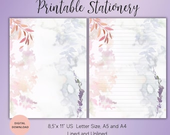 Floral Letter Writing Paper - Etsy