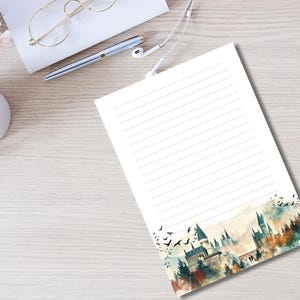 Castle Printable Stationery-digital Letter-medieval Castle Writing ...