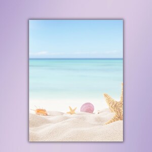 Beach Printable Stationery Digital Download,printable Writing Paper ...