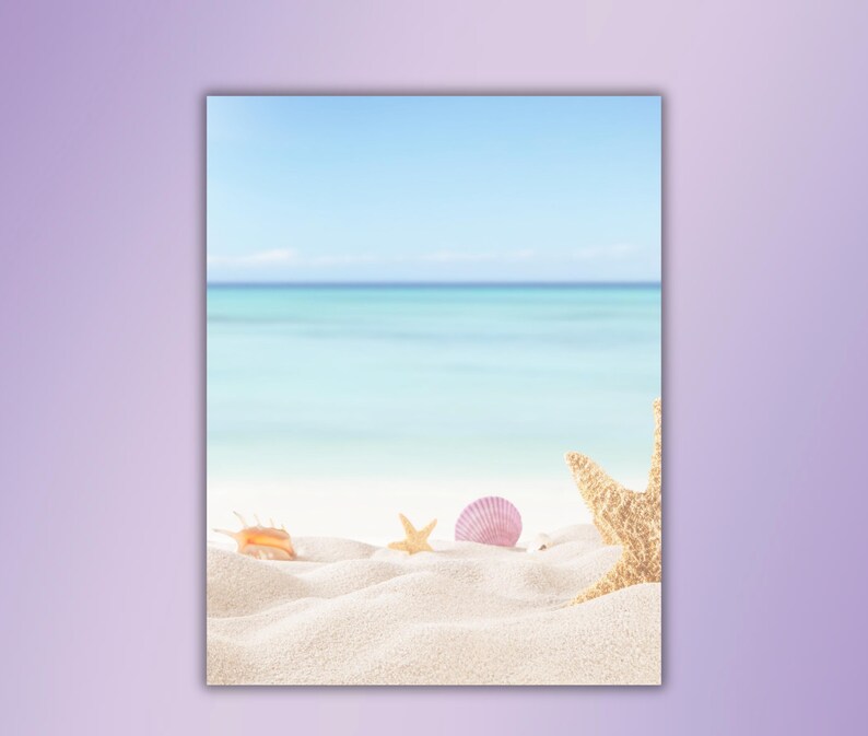 Beach Printable Stationery Digital Download,printable Writing Paper ...