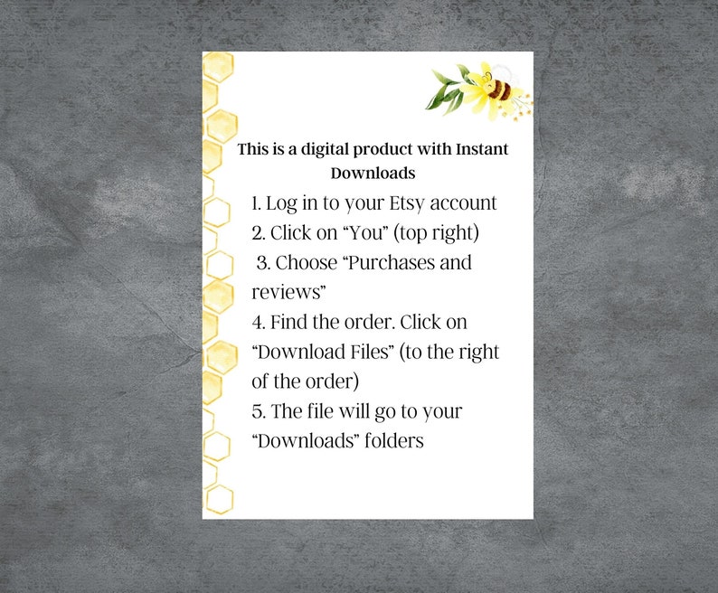 Bee With Flower Printable Stationery-bee Writing Paper Bundle Unlined ...