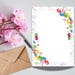 Colorful Balloons Printable Stationary-birthday Writing Paper Unlined ...