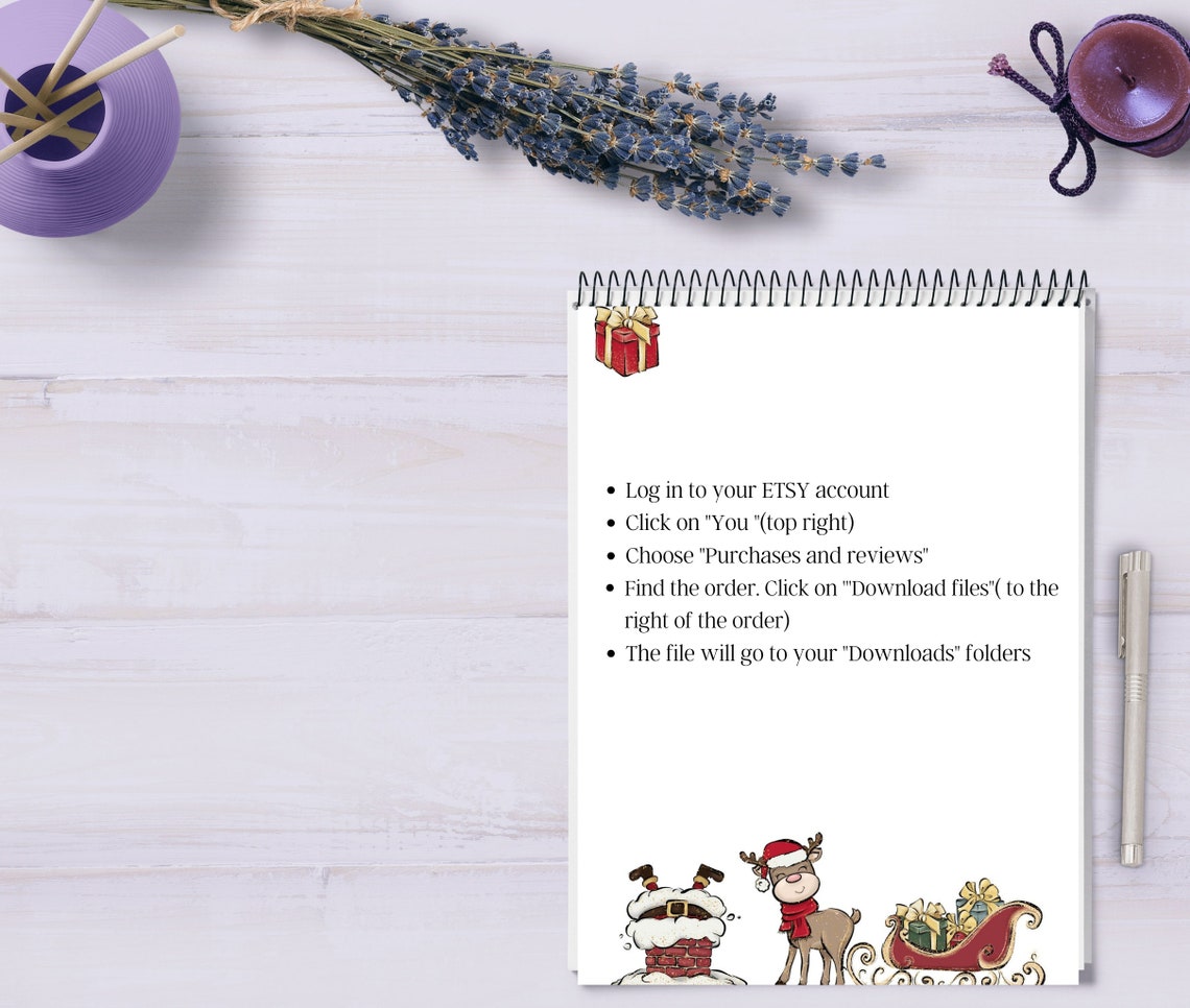 Printable Santa Claus Stationery/santa Claus Letter/christmas Writing ...