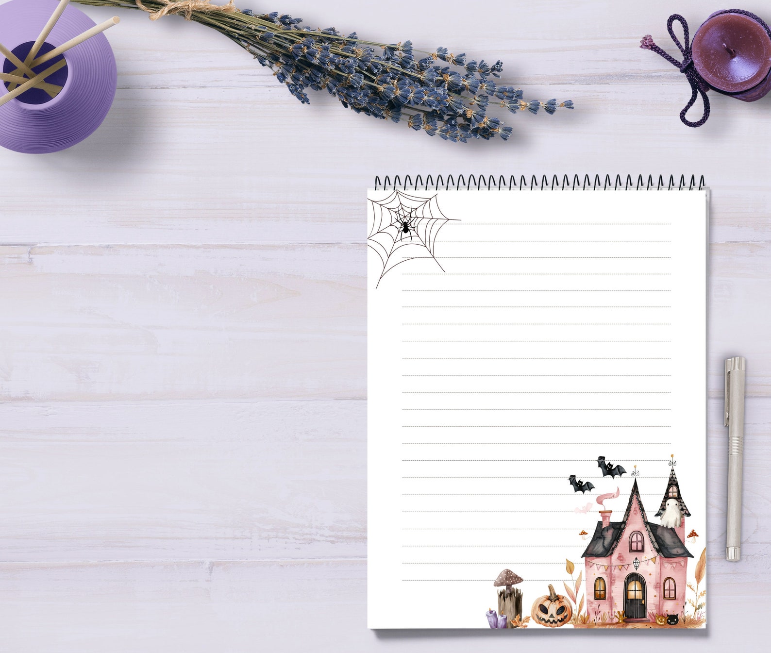 Halloween Letters-halloween Printable Stationery Set-cute Ghost Writing ...