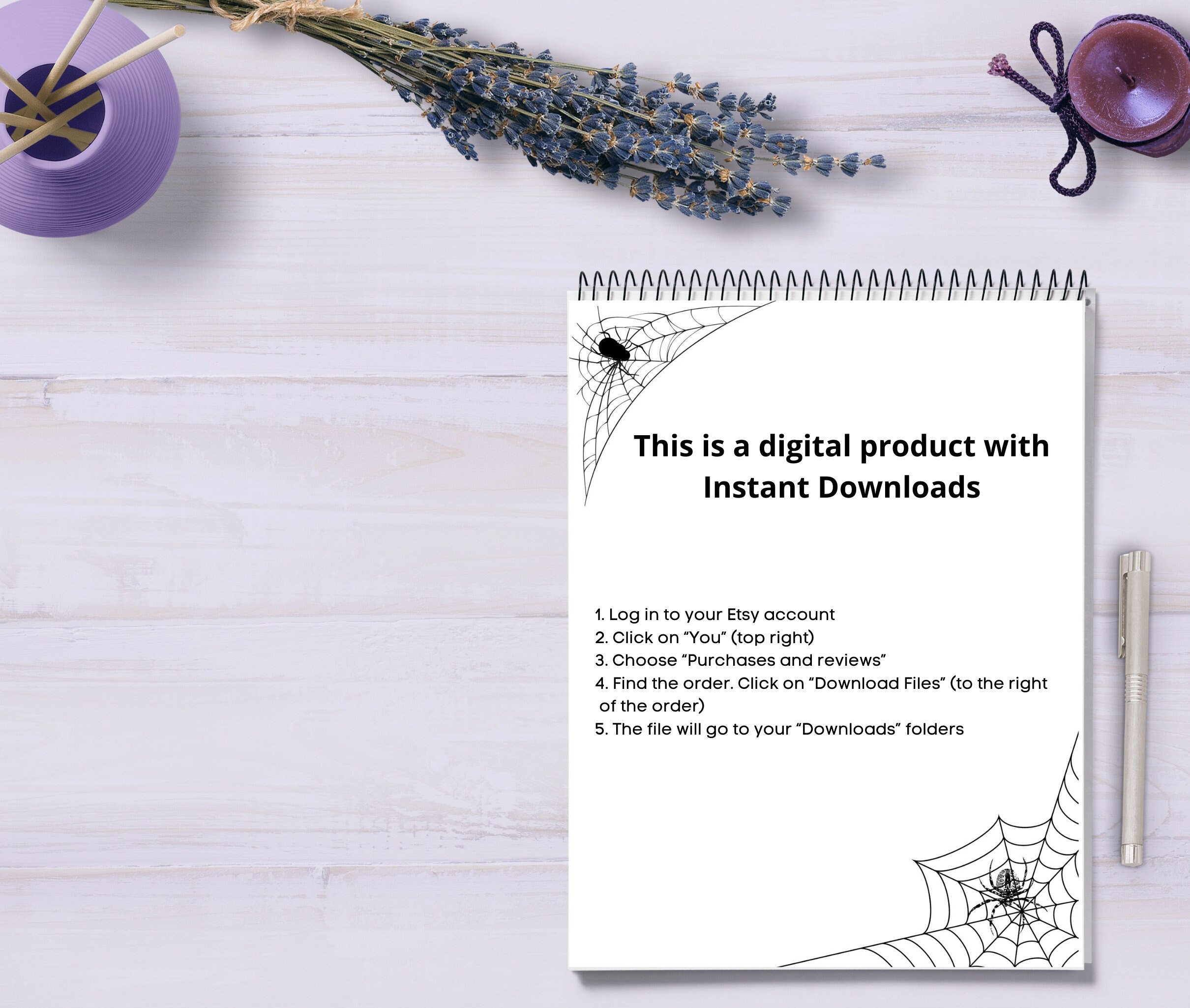 Spider Printable Stationary-halloween Printable Stationery-spider Web ...