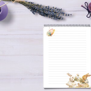 Bunnies Printable Stationery-cute Animal Stationary Sets-digital Letter ...