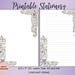 Snail Mail Stationery-snail With Mushrooms Printable Stationery-digital ...