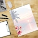 Hawaiian Flower Writing Paper Set - Printable Stationery Set Unlined ...