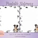 Dog Printable Stationery-dog Paw Writing Letter Paper Set Lined Unlined ...