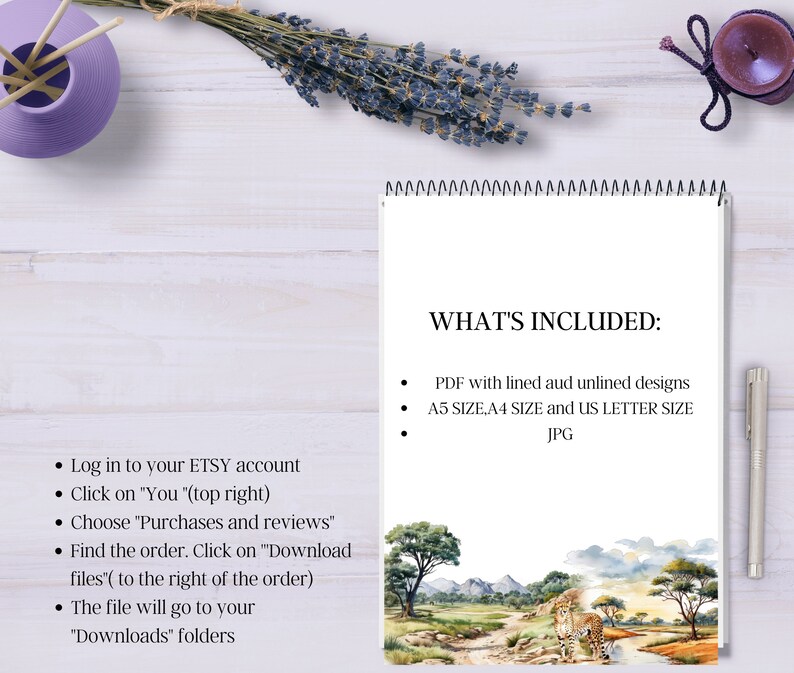 Watercolor Safari Animal Printable Stationery/festive/jungle Animal ...