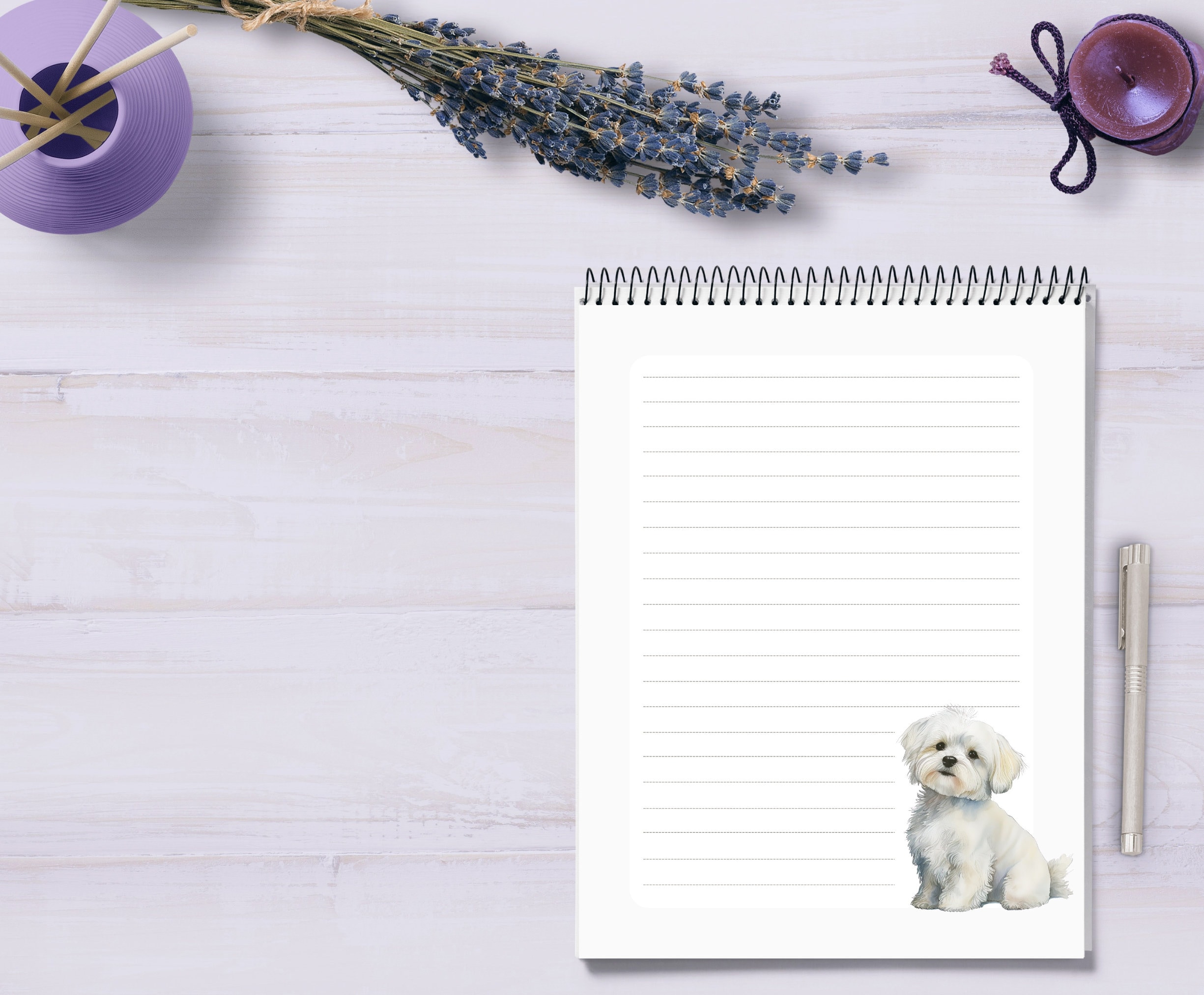 Dog Printable Stationery-6 Designs Stationery Set-writing Paper Set ...