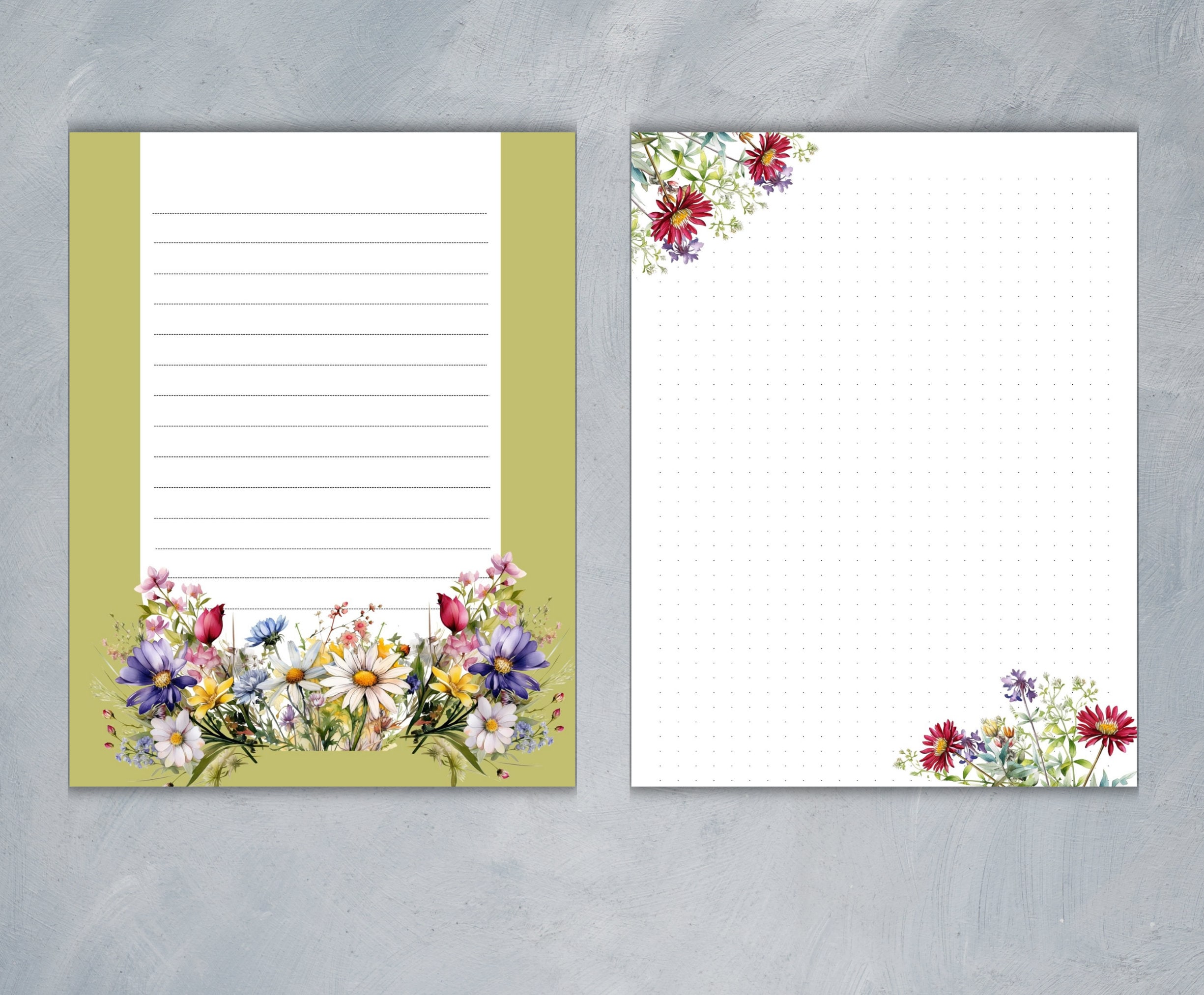 Printable Writing Paper,letter Writing Bundle,digital Download ...