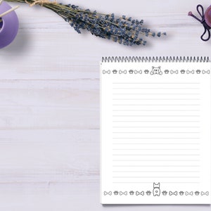 Dog Lover Printable Stationery-dog Paw Writing Letter Paper Set Lined ...