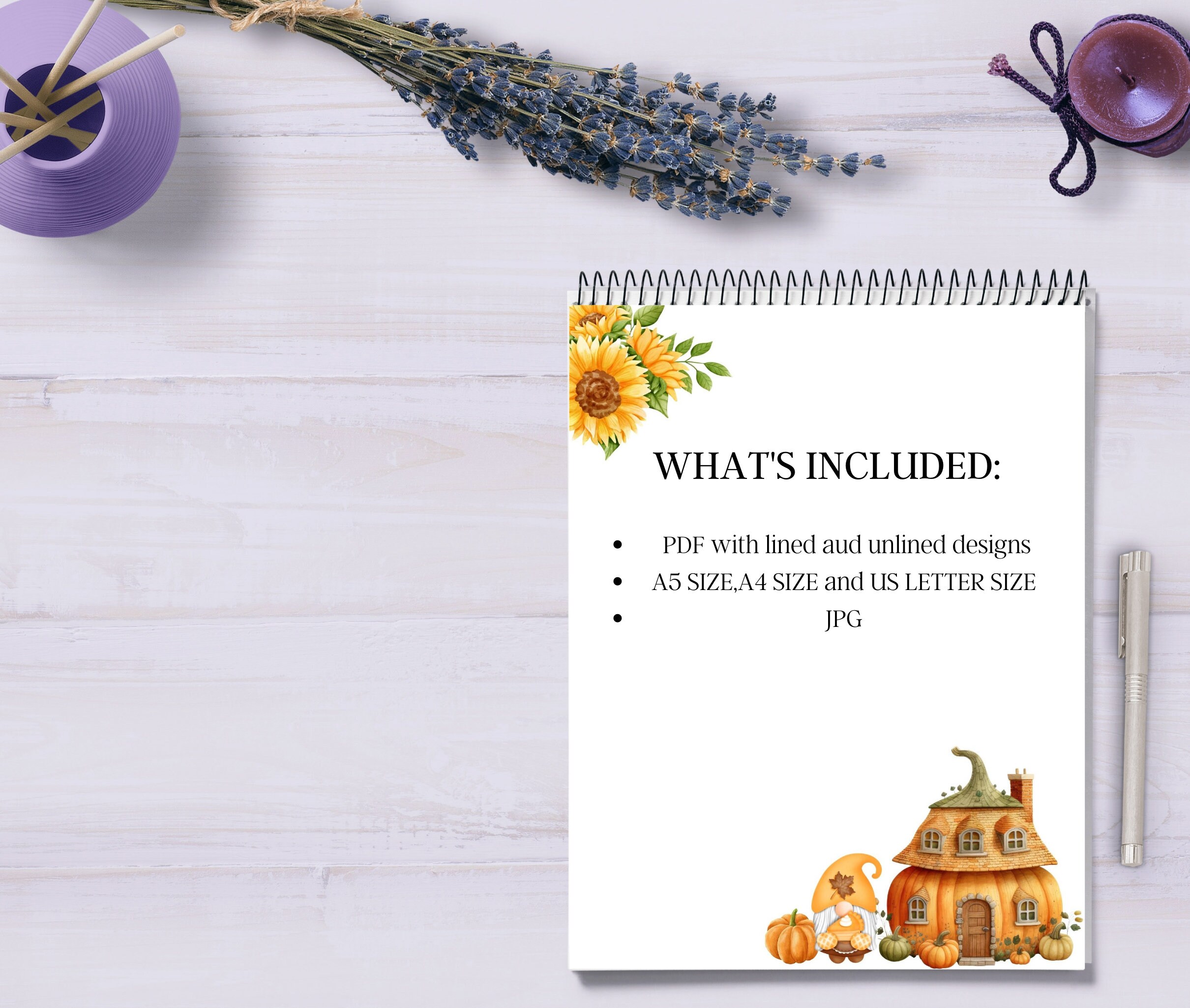 Autumn Gnomeprintable Stationaryautumn Writing - Etsy
