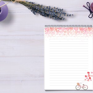 Heart Printable Stationery-love Note Digital Download-valentine's Day ...