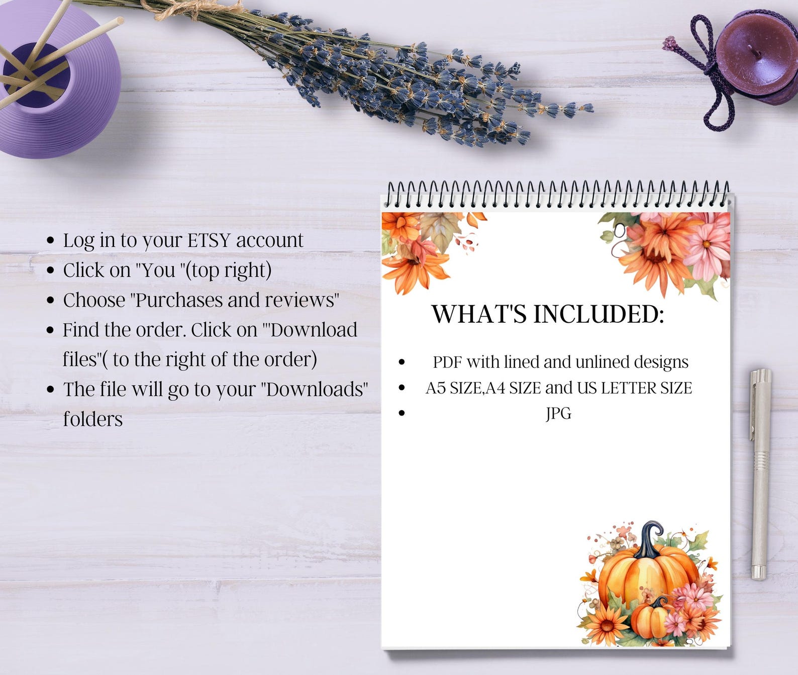 Pumpkin Printable Stationery,autumn Stationary,digital Download ...