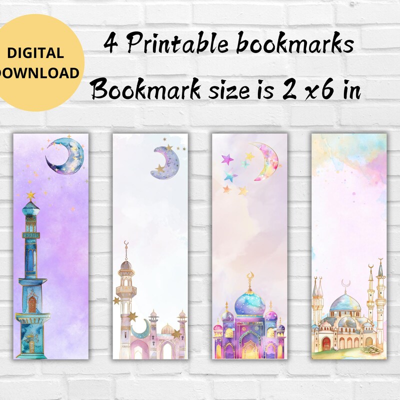 Islamic Bookmarks - Etsy