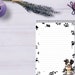 Dog Printable Stationery-dog Paw Writing Letter Paper Set Lined Unlined ...