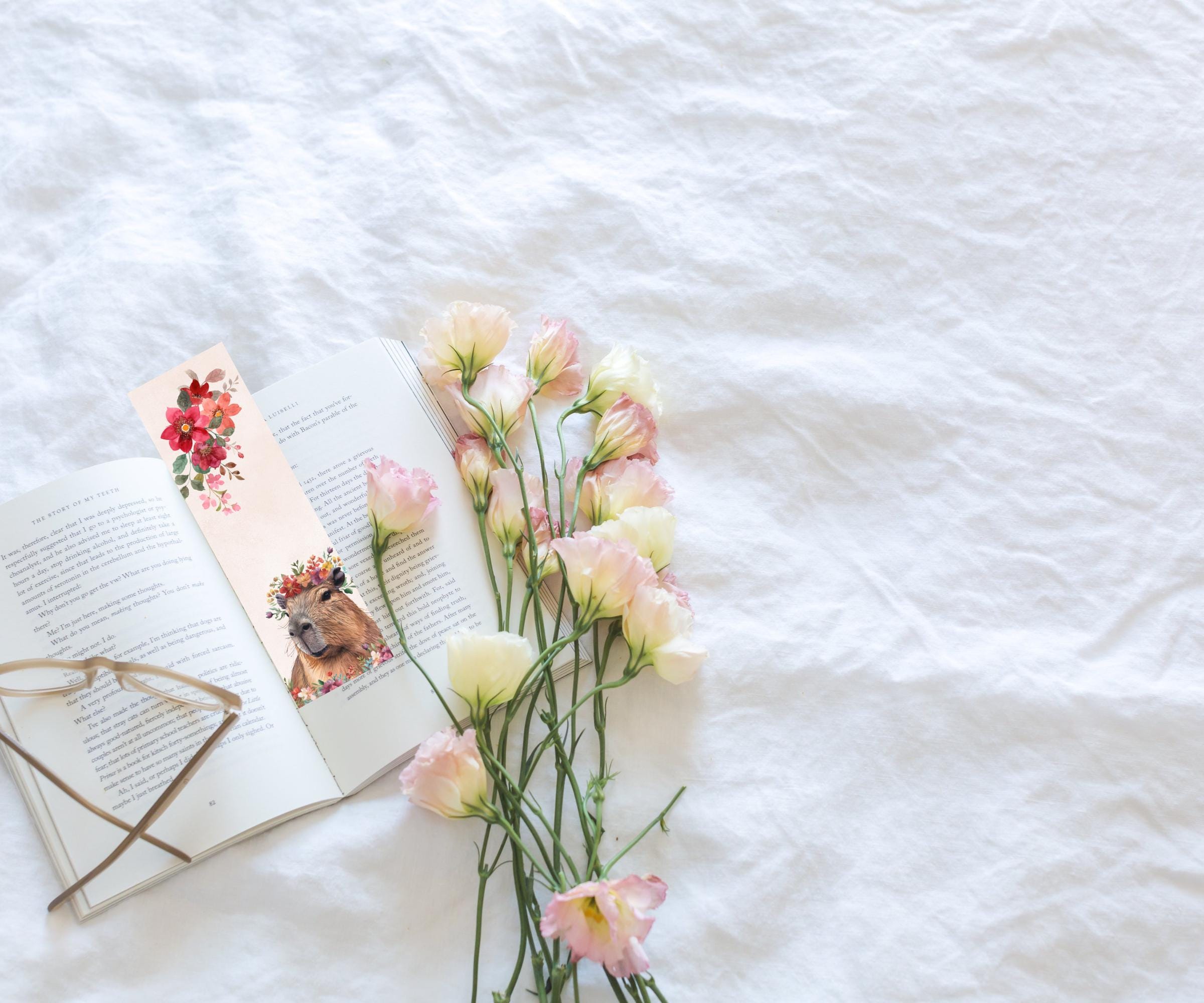 Capybara Printable Bookmark Bundle-animal Bookmark-cute Bookmarks-book ...