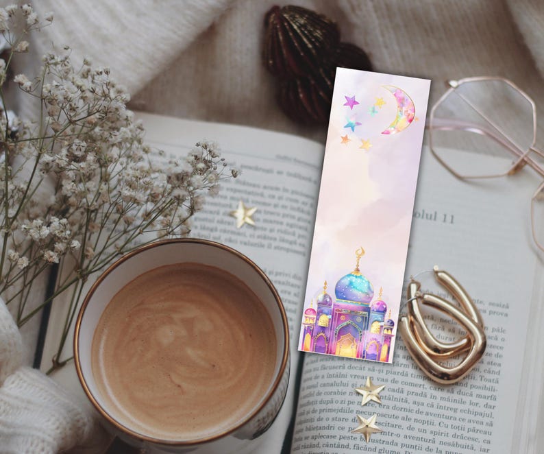 Watercolor Muslim PRINTABLE Bookmark Set-ramadan Bookmark-islamic ...