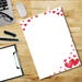 Heart Printable Stationery-valentine's Day Printable Writing Paper ...