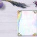 Watercolor Rainbow Hearts Printable Stationery-hearts Printable Writing ...