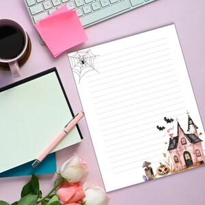 Halloween Letters-halloween Printable Stationery Set-cute Ghost Writing ...