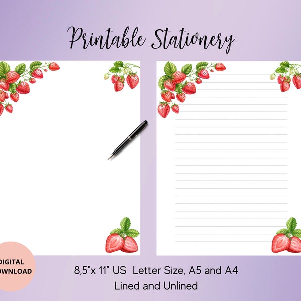 Fruit Stationery - Etsy